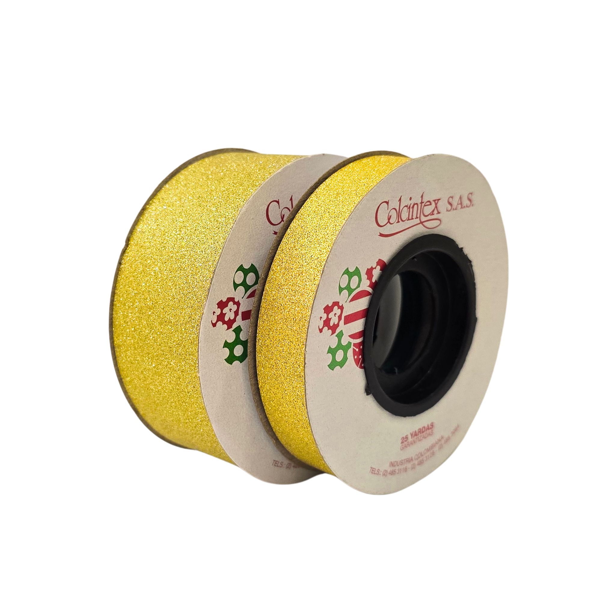 Cinta Escarchada Dorado - Colcintex